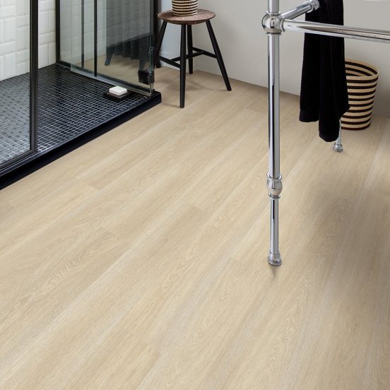 Ламинат Quick Step Доска дубовая светло-серая лакированная PER1304 🌳 купить в СПб по цене 1745 ...